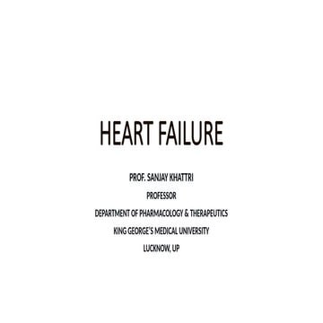 Congestive heart failure. PPT presentation | PPTX