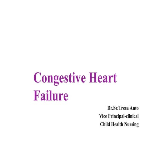 Congestive heart failure for undergraduates | PPT