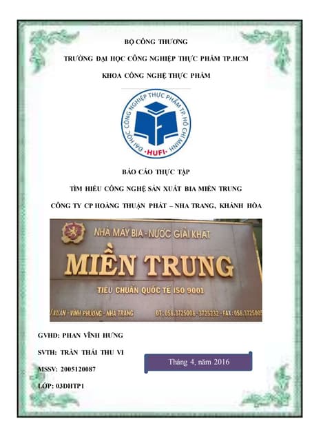 Quá trình lên men bia | PDF