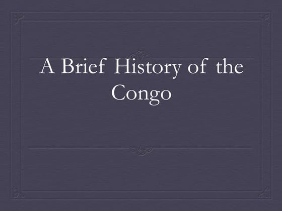 Democratic republic of the congo presentation | PPTX