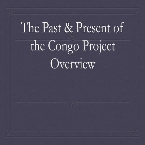 Congo Research Project Resources | PPTX