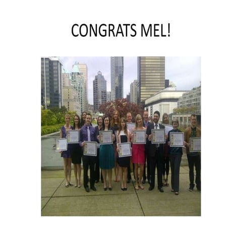 CONGRATS MEL! | PPT