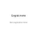 Congrats meme