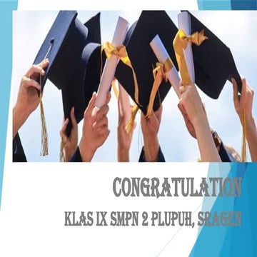 congratulation for students of junior high school | PPTX