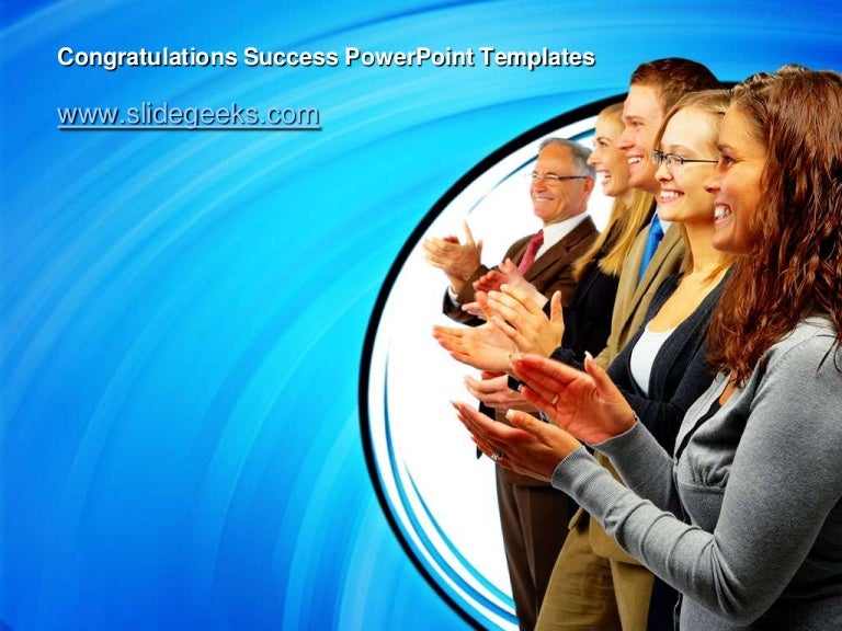 Congratulations success power point templates