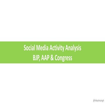 Social Media Analysis of Political Parties for Delhi Assembly Election ...