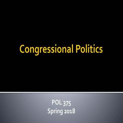 Presidency and Congress | PPTX