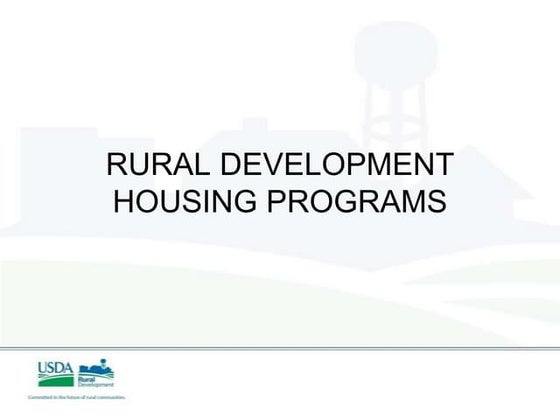Housing assistance programs brochure | PPT