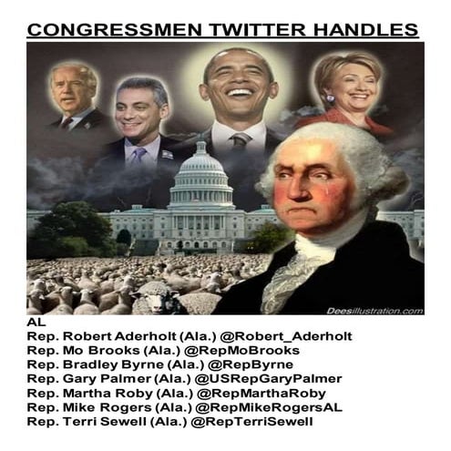 Congressmen twitter handles | DOCX