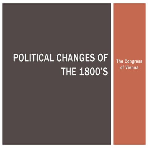 Congress of Vienna (The Real One) | PPT