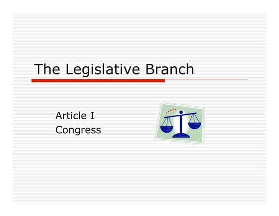 The U.S. Congress | PPT