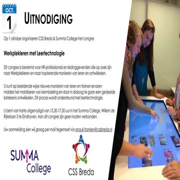 Congres werkplekleren met leertechnologie | PPTX