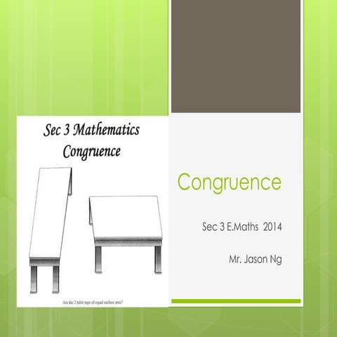 Congruent figures | PPTX