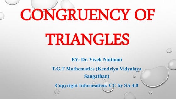 ppt on Triangles Class 9 | PPTX