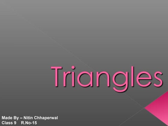 Congruence of Triangle | PPTX