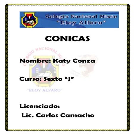 aplicaciones de las conicas en geometria analitica | PDF