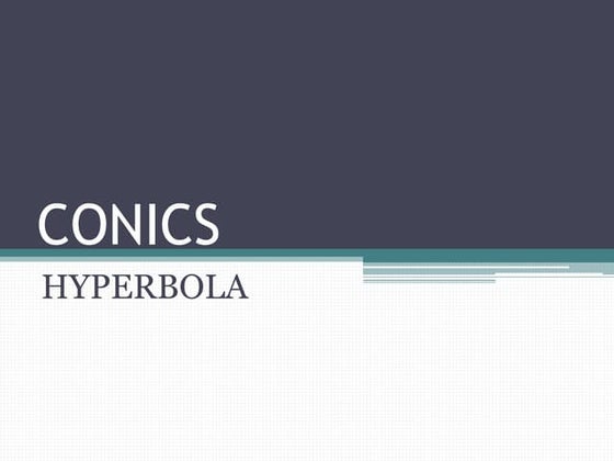 Pre-Calculus 11 - Lesson no. 1: Conic Sections | PPT