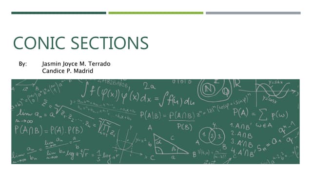 Conic section ppt | PPTX