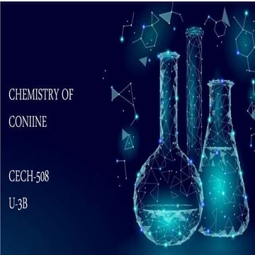 Coniine - Structural elucidation | PPTX