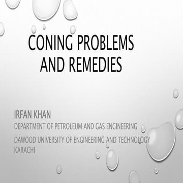 Coning problems and remedies | PPT