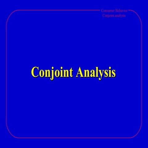 Conjoint | PPT