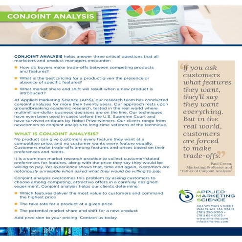 'Conjoint analysis and its applications'. | PPTX