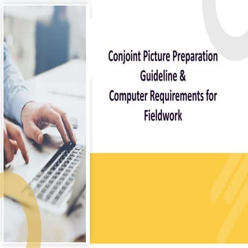 Conjoint Picture Presentation guidelines | PDF