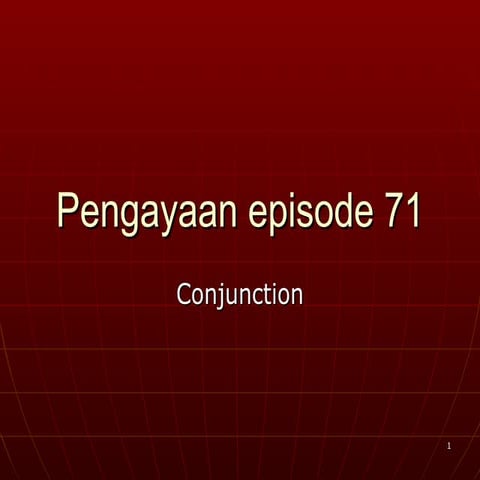 Conjunction | PPT