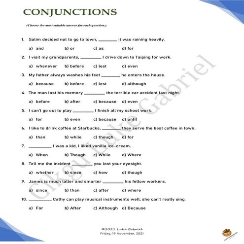 Conjunctions-2 | PDF
