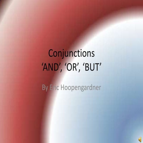 Conjunctions | PPTX