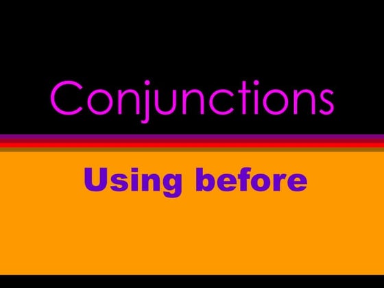 Conjunctions: 'and' | PPT
