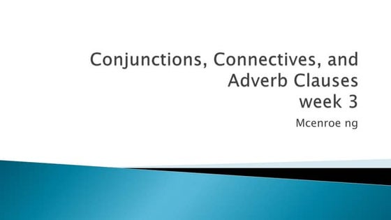 Connectors reason. cause and purpose | PPT