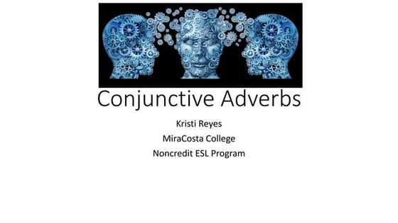 English Grammar: Conjunctive Adverbs | PPT