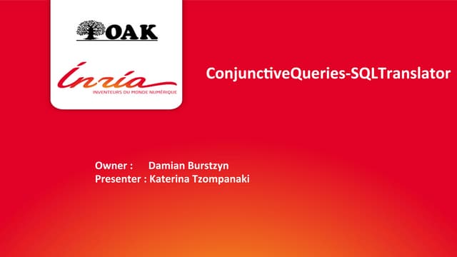 Conjunctive Queries Ppt 5190