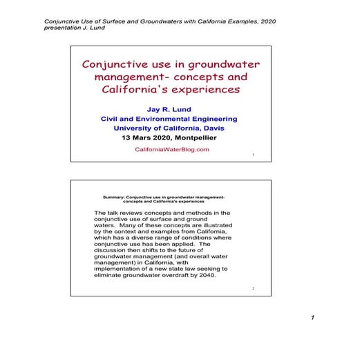 Conjunctive Use and Groundwater in California - Jay Lund 2020.pdf