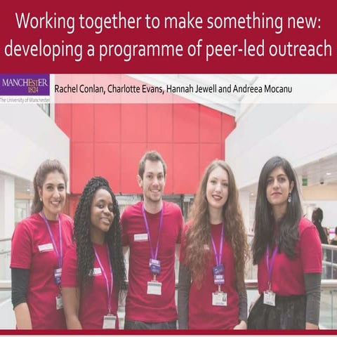 Working together to make something new: Developing a programme of peer ...