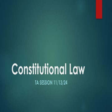 Constitutional Law Due Process Clause of Fourteenth Amendment | PPTX