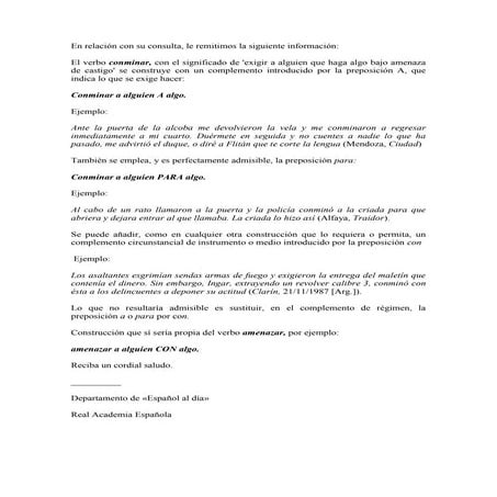 Conminar | DOCX