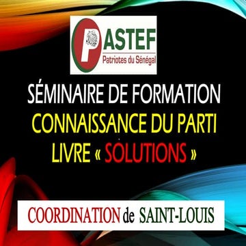 Connaitre-PASTEF.. pdf Sénégal élections présidentielles | PDF | Politics