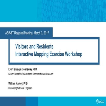 Visitors and Residents: Interactive Mapping Exercise Workshop | PPTX