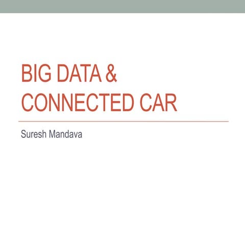 BigData : Connected car | PDF