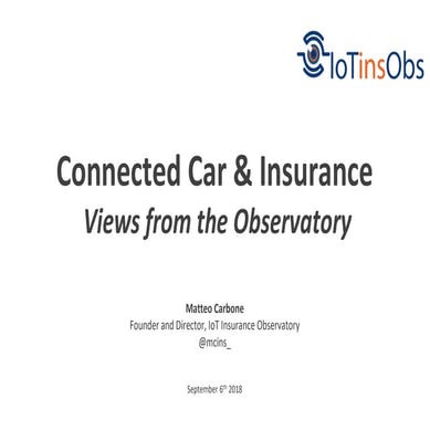 Connected car & insurance | PPT