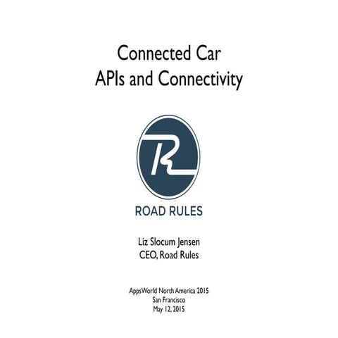 Current Landscape of Connected Car APIs | PDF