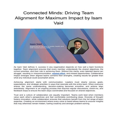 Connected Minds_ Driving Team Alignment for Maximum Impact by Isam Vaid.pdf