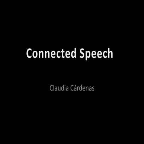 Connected speech | PPTX