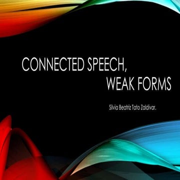 Connected speech i | PPTX