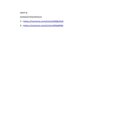 Connected speech unit 6 | DOCX