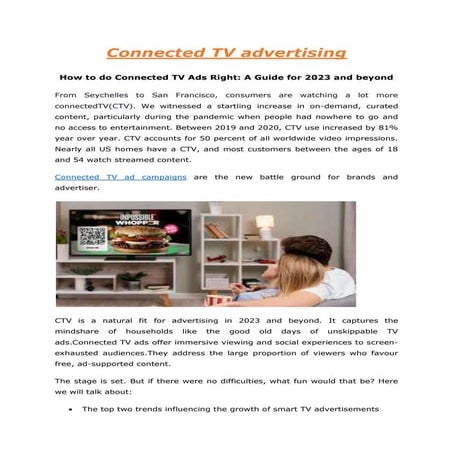 Connected TV advertising | DOCX