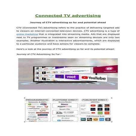 Connected TV advertising | PPTX