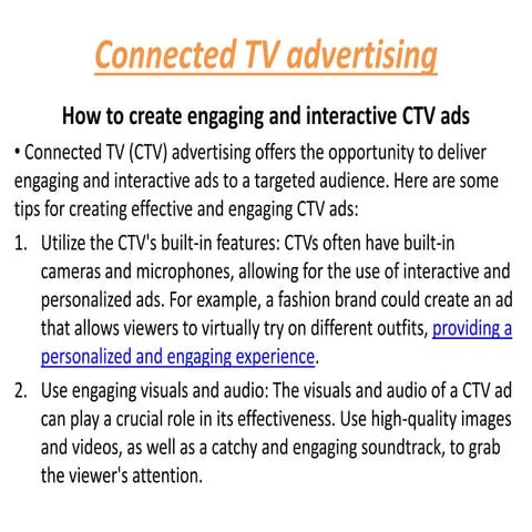 interactive CTV ad campaigns | DOCX